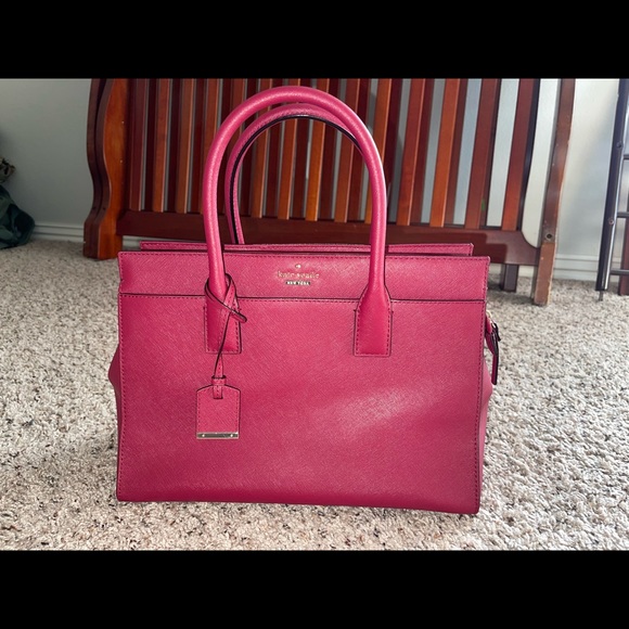 kate spade | Bags | Large Raspberry Kate Spade Handbag | Poshmark